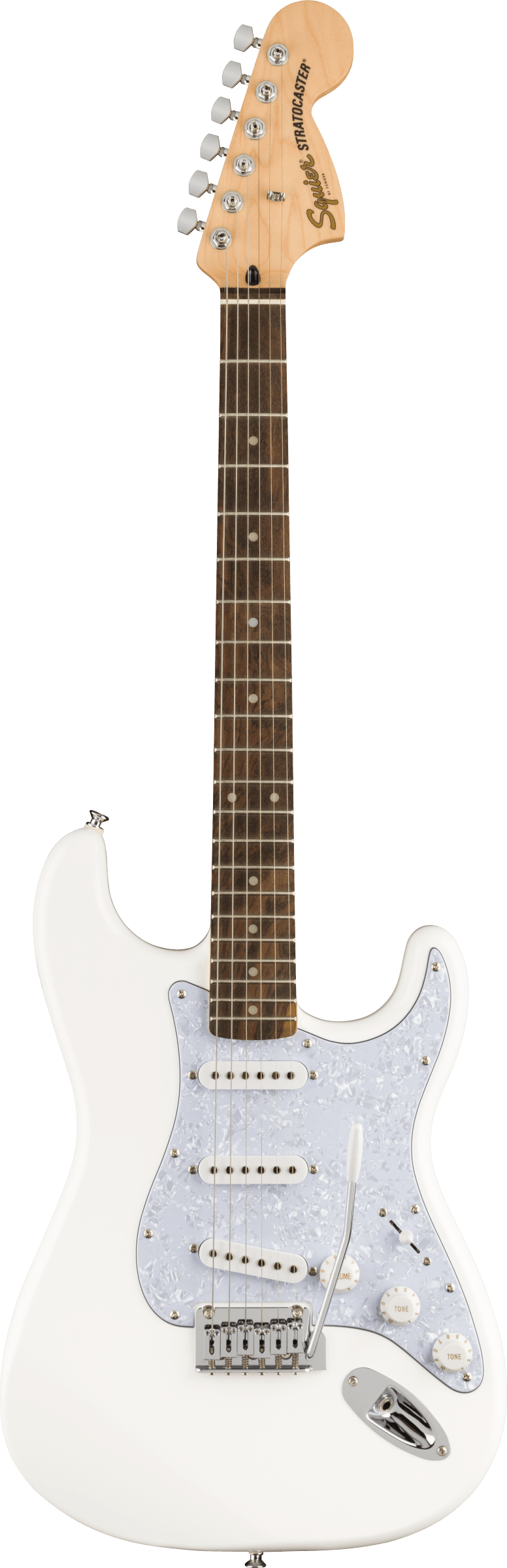 Squier FSR Affinity Series™ Stratocaster®, Laurel Fingerboard, White P ...