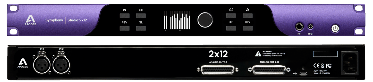 Apogee Symphony Studio 2x12 USB-C Audio Interface — Tom Lee Music
