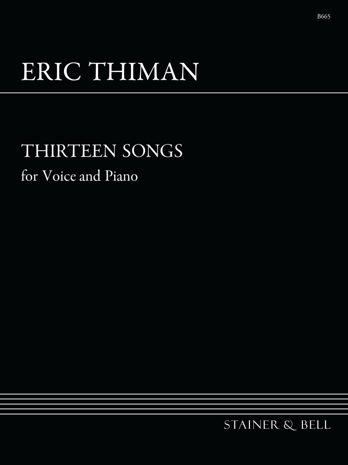 Thirteen Songs for Voice and Piano — Tom Lee Music