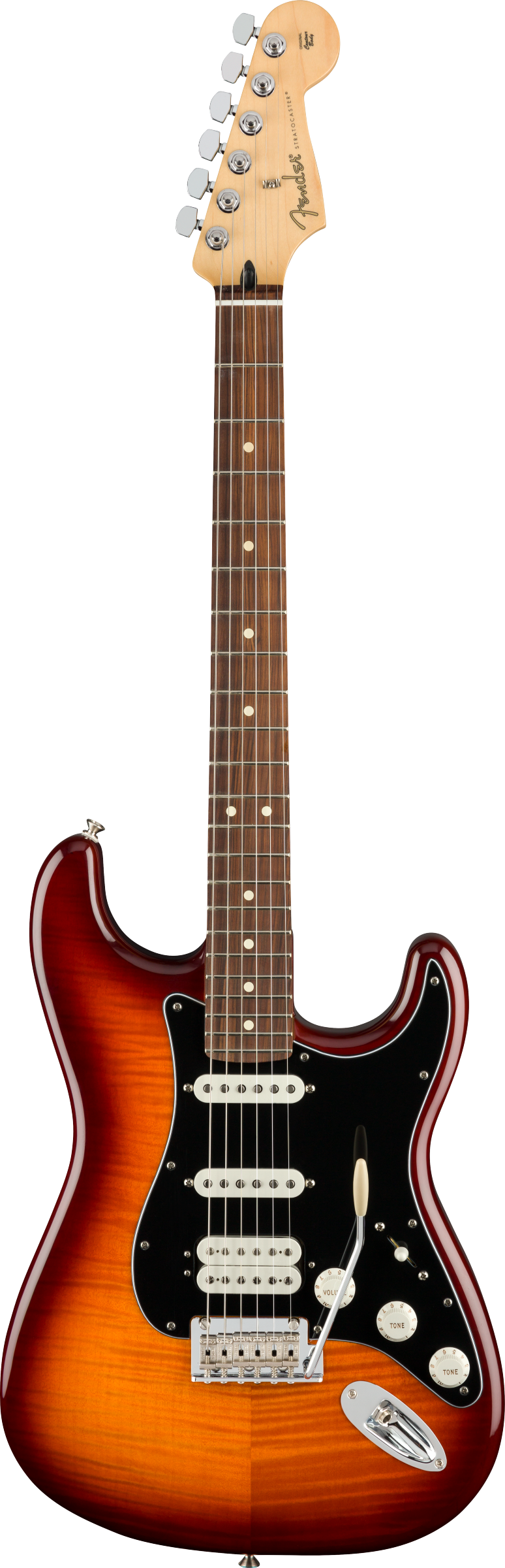 Fender Player Stratocaster® HSS Plus Top, Pau Ferro Fingerboard, Tobac ...