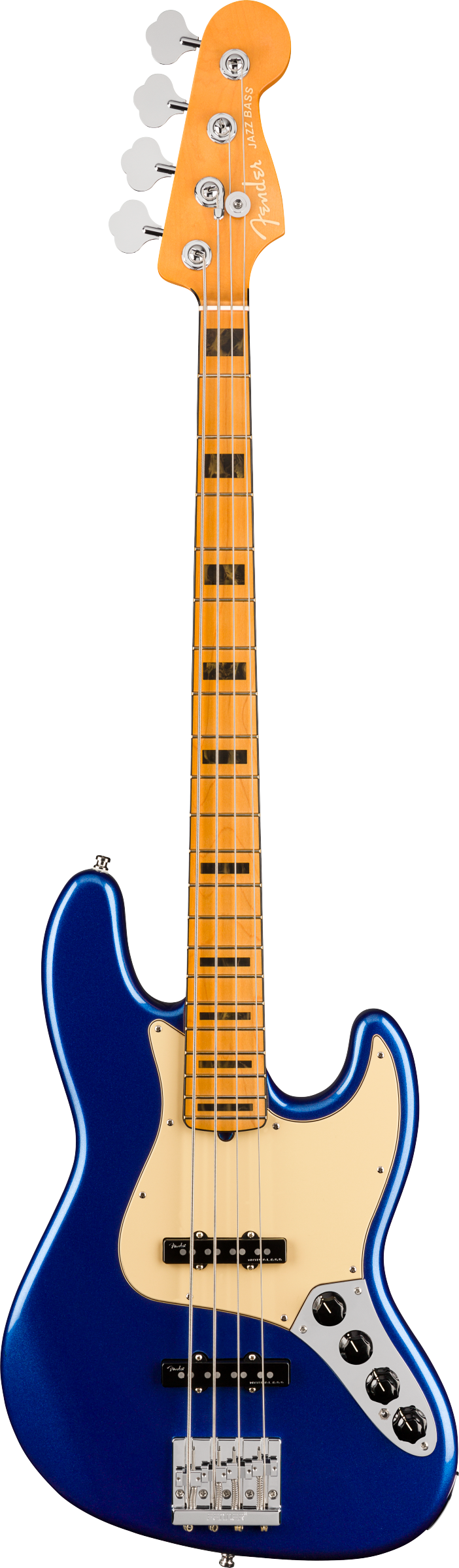 Fender American Ultra Jazz Bass®, Maple Fingerboard (Cobra Blue) - Ele ...