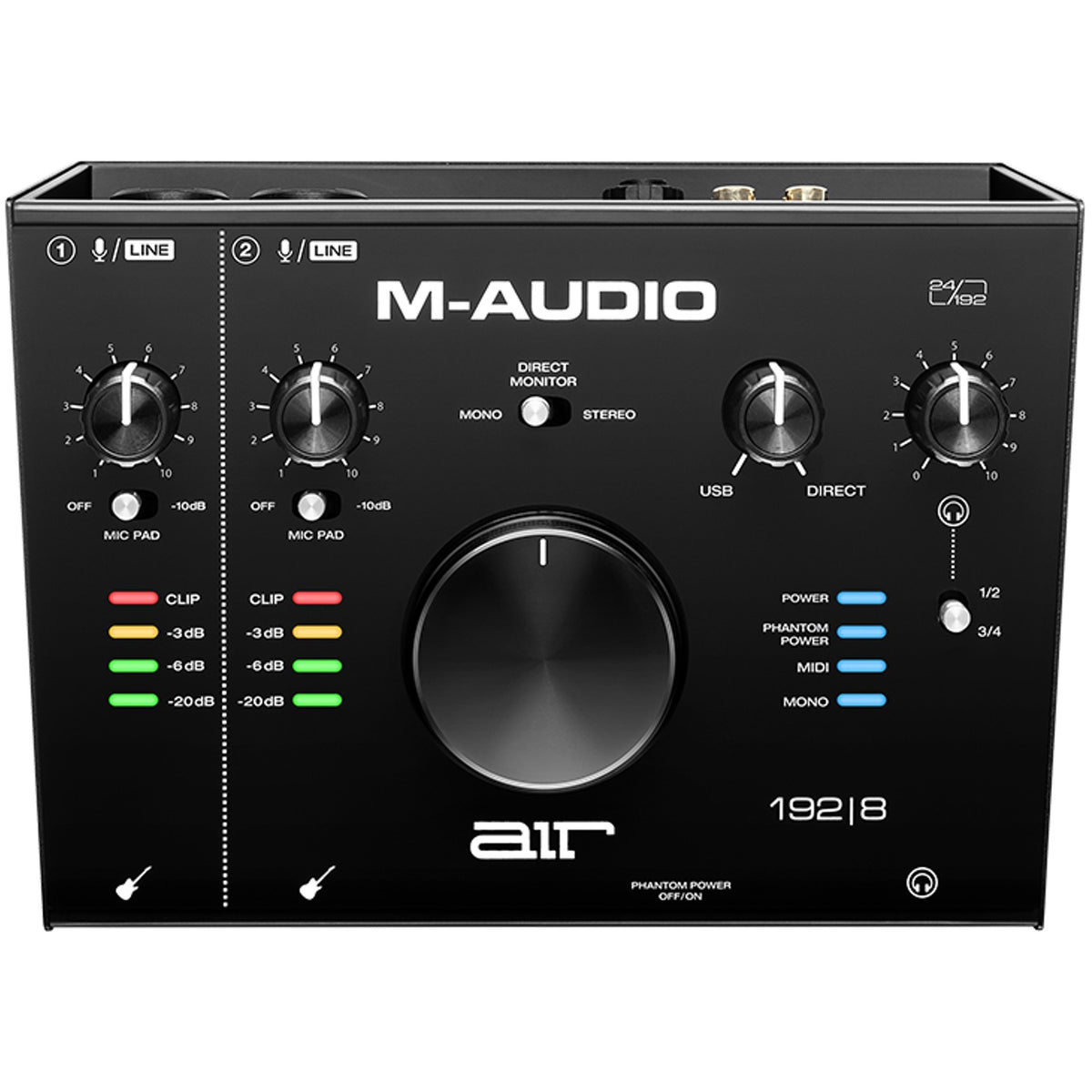 M-AUDIO AIR192|8 2-In/4-Out 24/192 USB Audio/MIDI Interface — Tom Lee Music