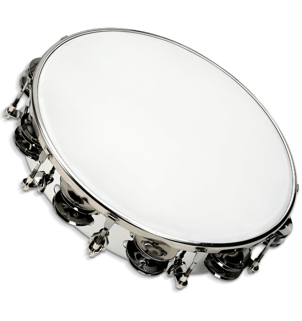 LP 10" CP Metal Tunable Tambourine Double Rows Jingles (CP392) — Tom ...