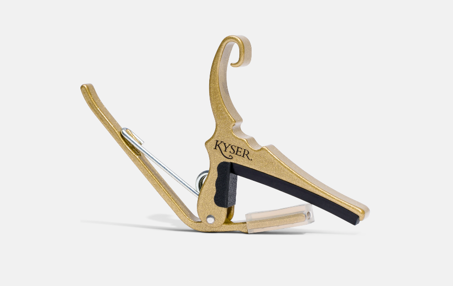 Kyser Quick-change Acoustic Guitar Capo (Gold) — Tom Lee Music