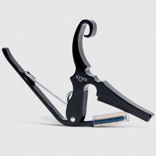 Kyser Quick-Change Drop-D Acoustic Guitar Capo (Black) — Tom Lee Music