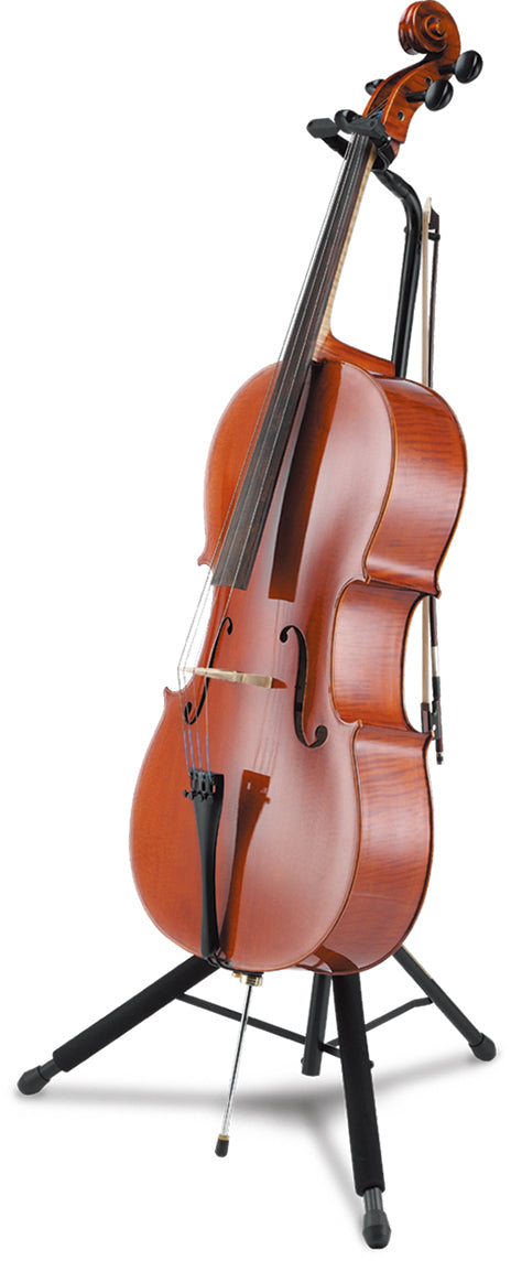 Hercules DS580B Cello Stand, Auto Grip System — Tom Lee Music