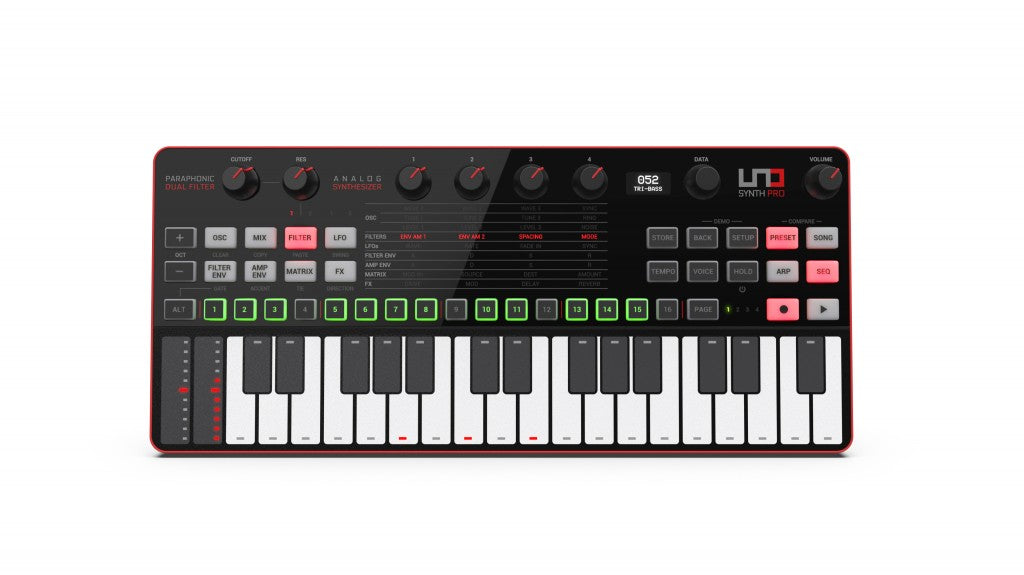 IK Multimedia UNO Synth Pro Desktop - Ultra-portable Paraphonic Dual F ...