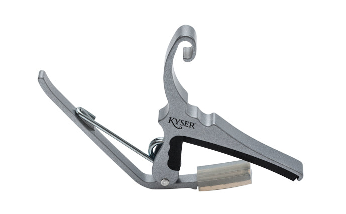 Kyser Quick-change Acoustic Guitar Capo (Silver) — Tom Lee Music