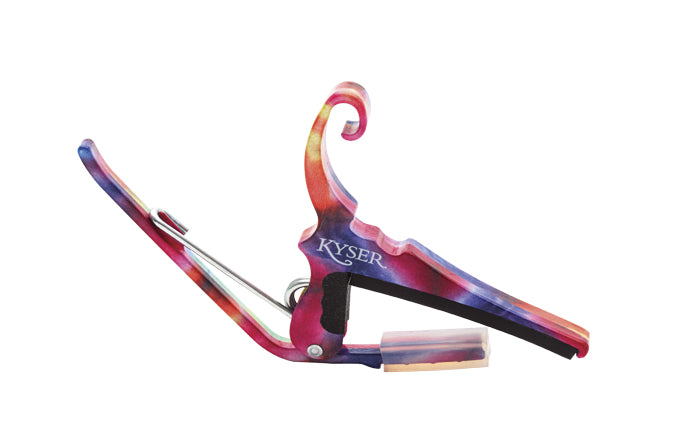 Kyser Quick-change Acoustic Guitar Capo (Tie-Dye) — Tom Lee Music
